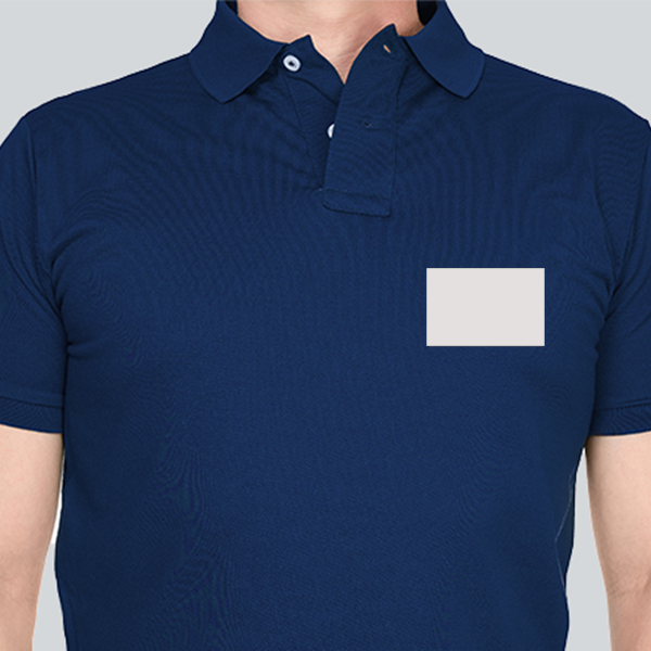 OriginalBadge.com Store. XL economy plastic name badge with squared corners