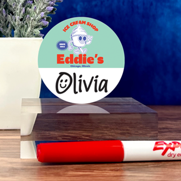 OriginalBadge.com Store. round shaped name badges