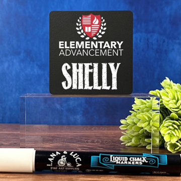 OriginalBadge.com Store. square shaped name badges