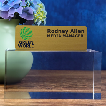 OriginalBadge.com Store. Original Badge Company Gold Metal Name Badges